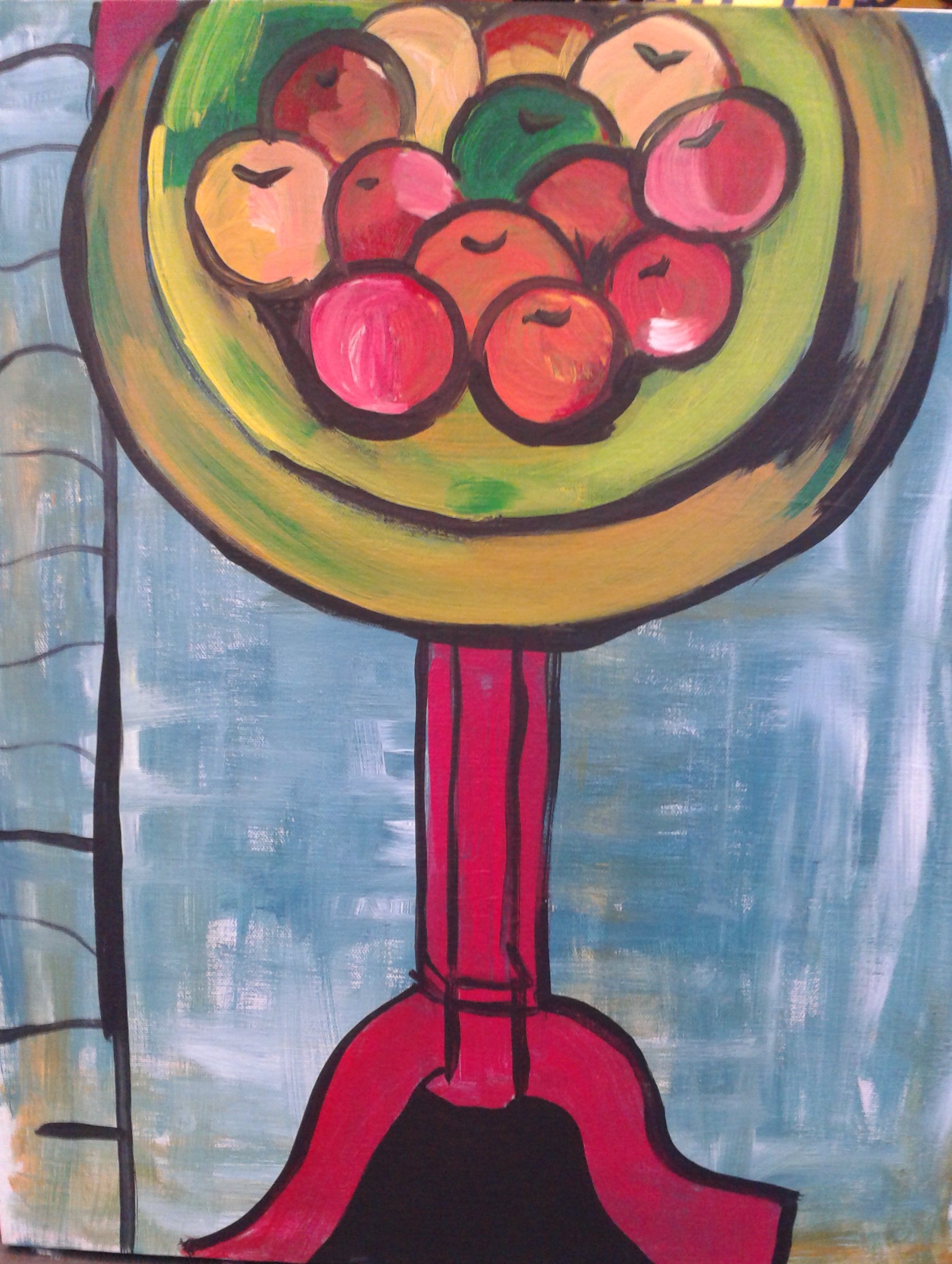 Matisse Bowl of Apples on Table - Pinot's Palette Painting